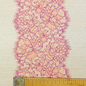 Orange Chantilly Lace Trim, Lace Trim, Purple Lace Trim Bridal Lace ...