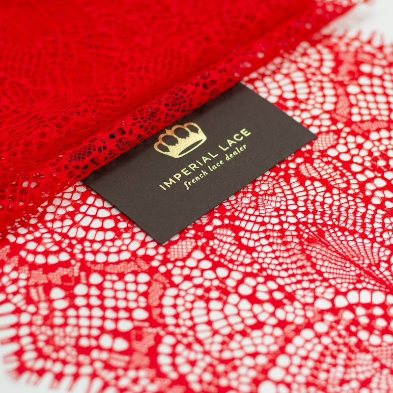 Red Lace Fabric - Etsy