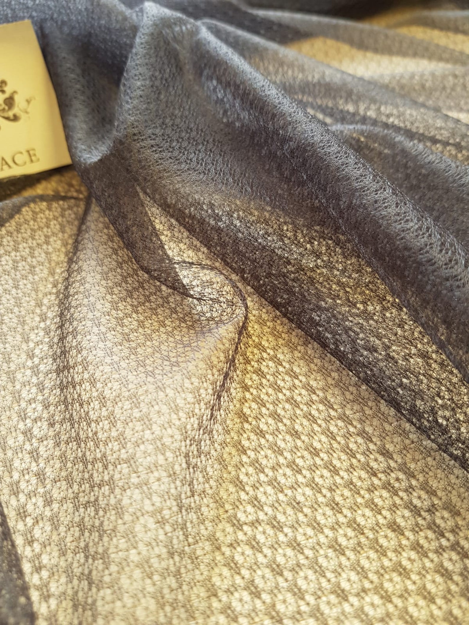 Dark Gray Tulle Fabriclingerie Gray Net Gray Net Fabric - Etsy