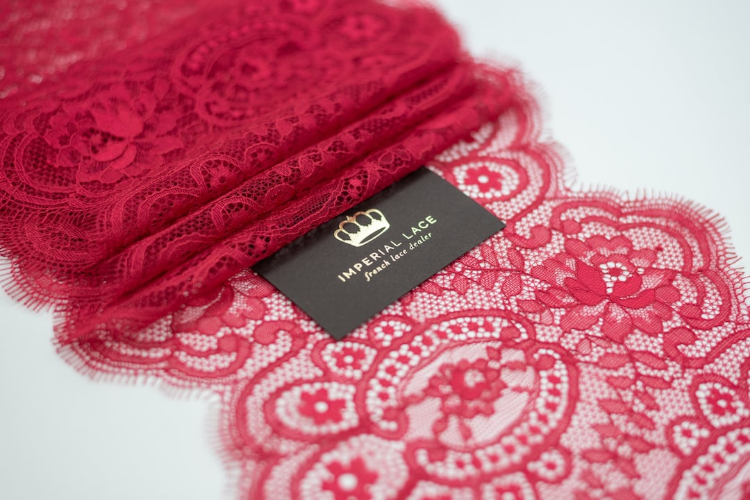 Bright Red Lace Trim, Chantilly Lace, Lingerie Lace, French Lace ...