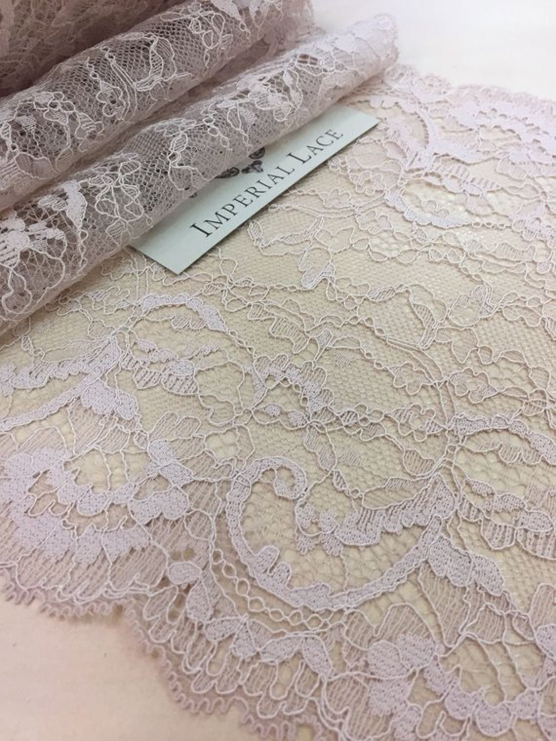 Light Purple Lace Trimming Purple Color Chantilly Lace French Lace ...
