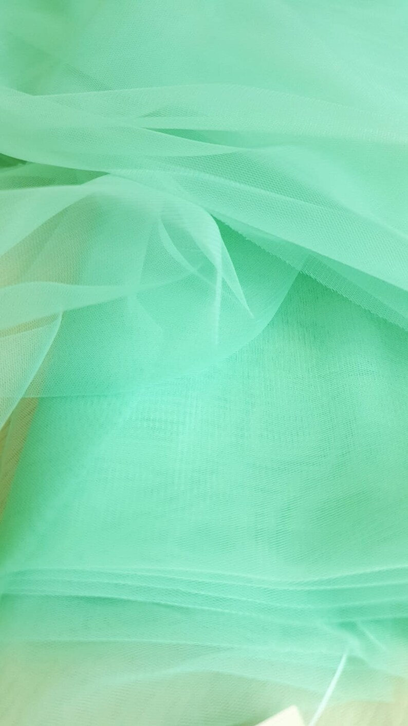 Mint Green Tulle Fabric, Green Tulle, Tulle Fabric, Mint Green Net ...