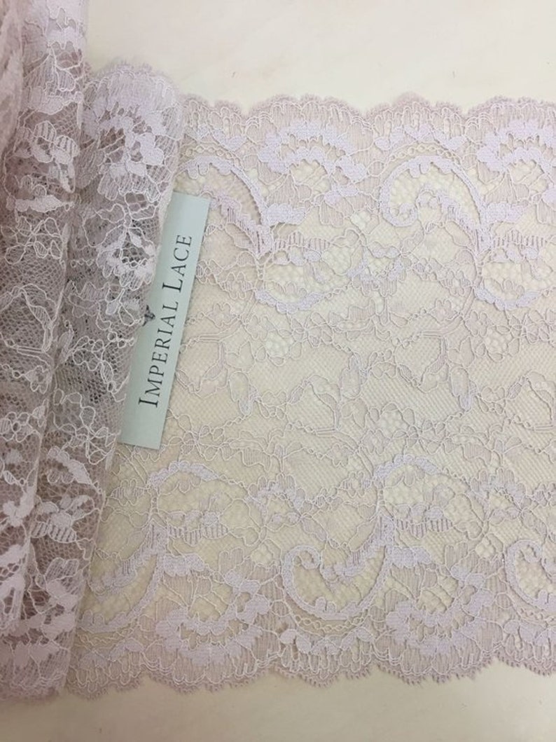 Light Purple Lace Trimming Purple Color Chantilly Lace French Lace ...