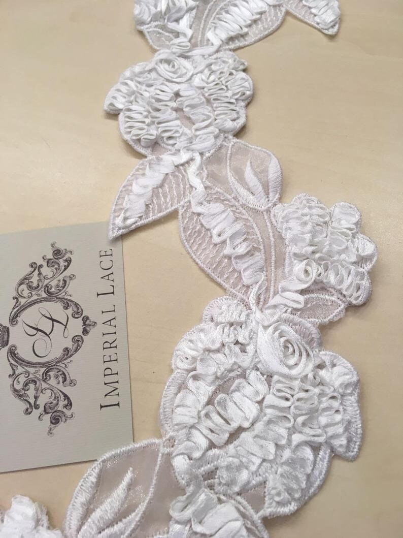 White Lace Trimming Lace Trim Spitzen Stoff White Lace - Etsy