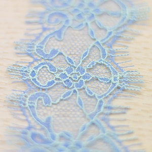 Blue Lace Trim, French Lace, Chantilly Lace, Bridal Lace Trim, Wedding ...