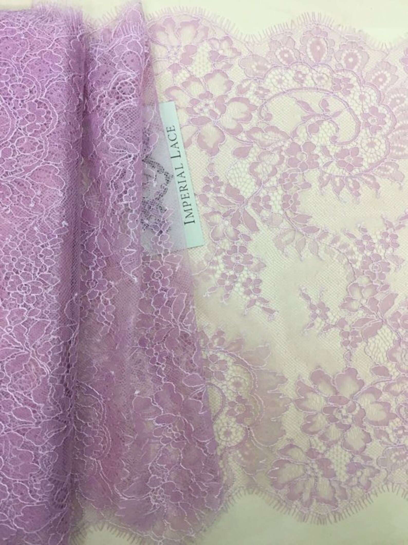 Purple Lace Trim French Lace Chantilly Lace Bridal Gown Lace Wedding ...