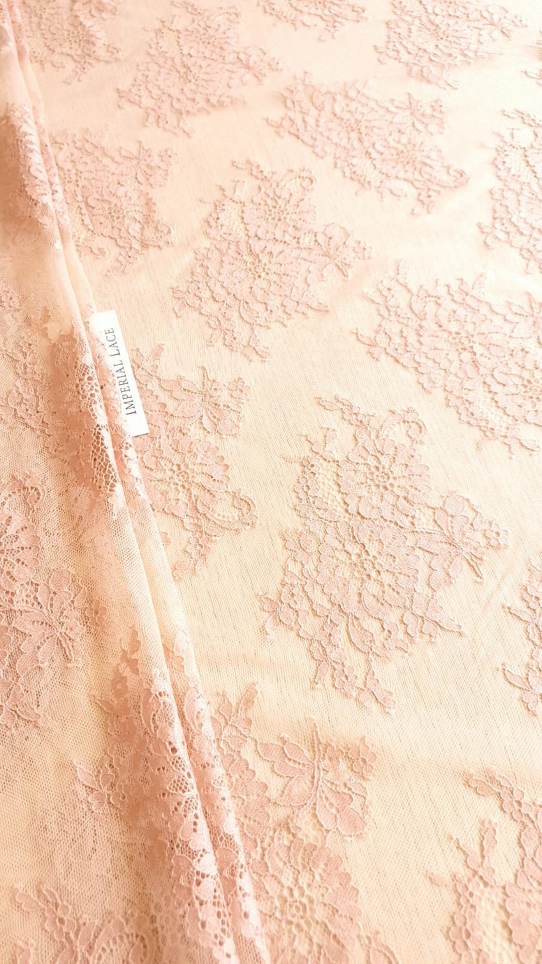 Powder Lace Fabric, Floral Lace, French Lace, Chantilly Lace, Bridal ...