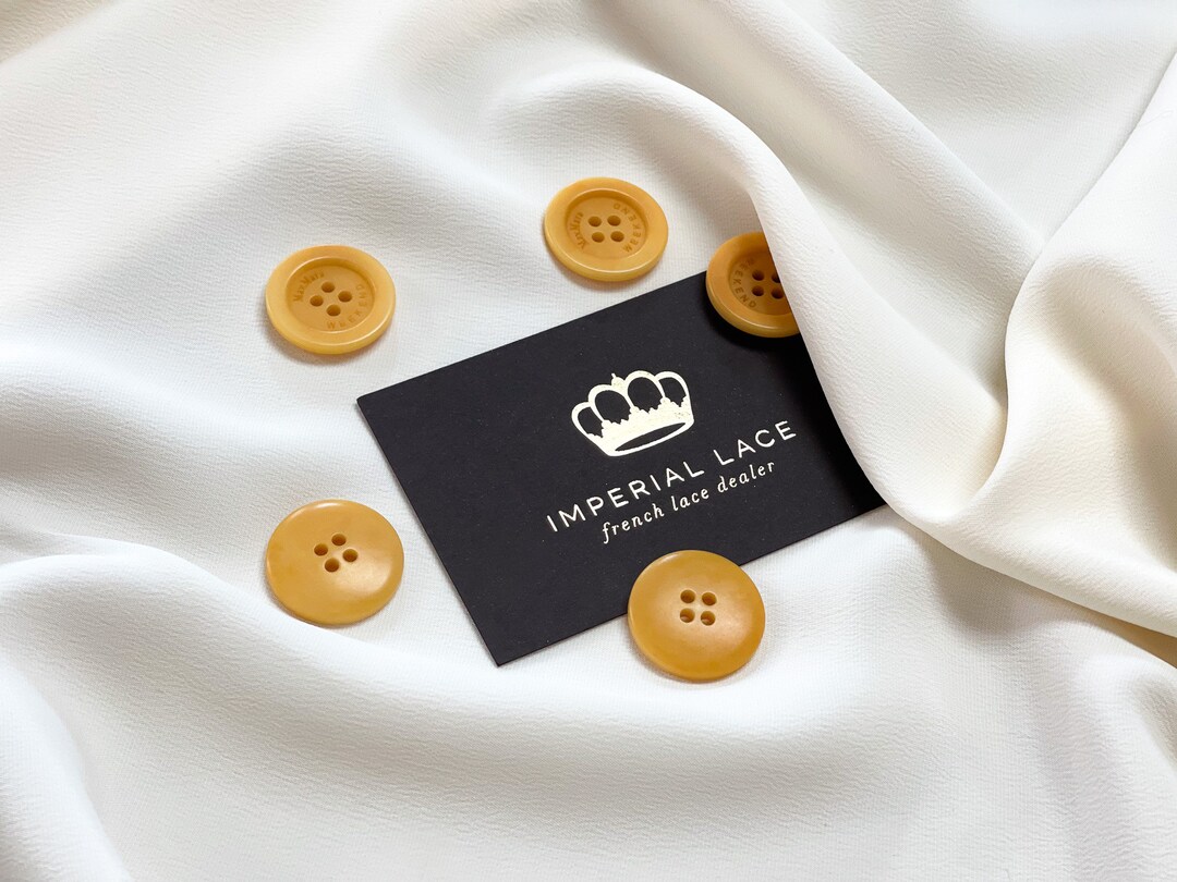 Yellow 22mm Buttons, Plastic Round Buttons, Blouse Buttons, Buttons for ...