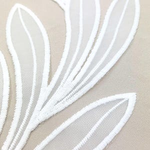 White Floral Lace Applique for Bridal Dress, Flower Lace Patches, Lace ...