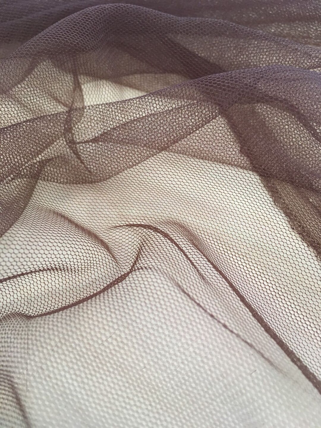 Brown Tulle Fabric, Lingerie Brown Net, Brown Net Fabric, Lingerie Net ...