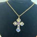 French Enamel Cross Pendant and Chain Cross Marked France - Etsy Canada