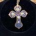 French Enamel Cross Pendant and Chain Cross Marked France - Etsy Canada