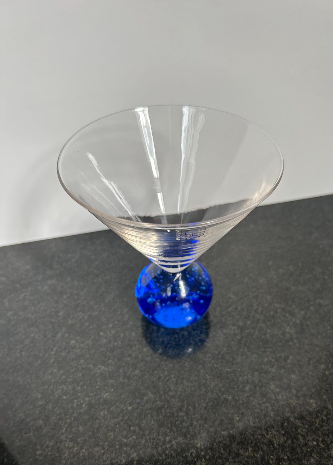 Vintage Circleware Bubble Round Bottom Martini Glass - Etsy