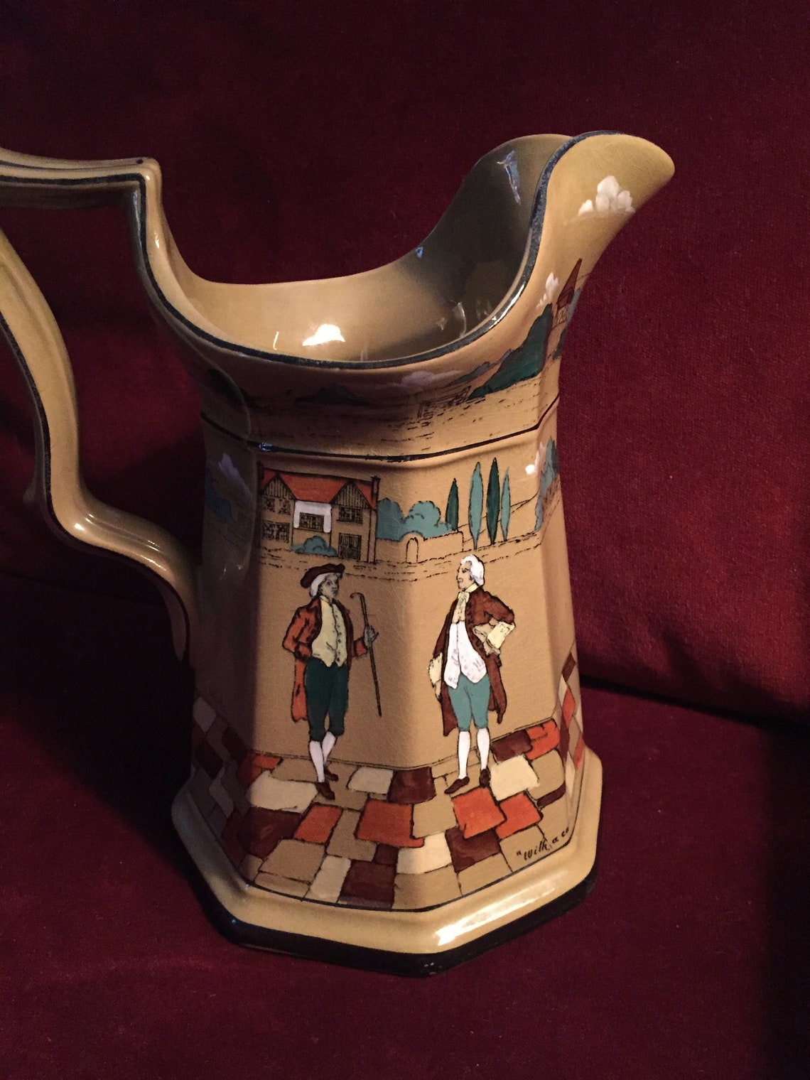 Buffalo Pottery Deldare Ware Underglaze 1908 Ye Olden Days | Etsy