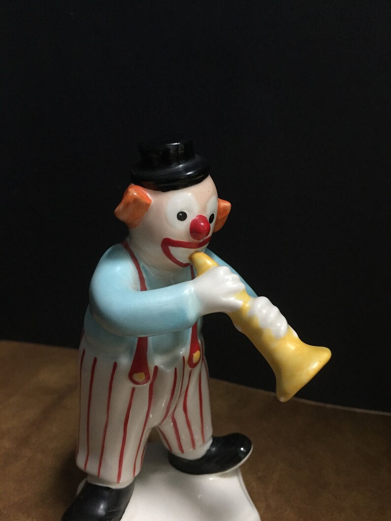 Vintage Goebel Clown Playing the Horn Figurine W. Germany RARE - Etsy