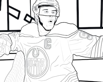 edmonton oilers coloring pages