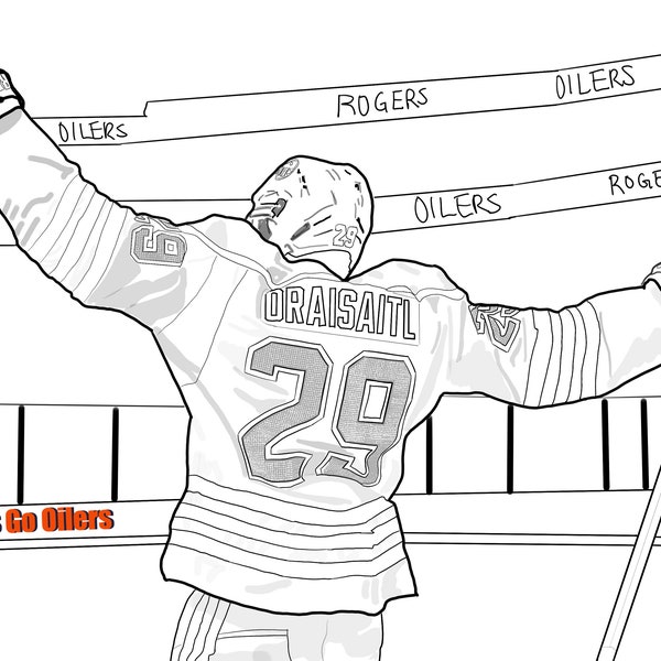 Leon Draisaitl Edmonton Oilers Coloring Pages Colouring Pages Kids ...
