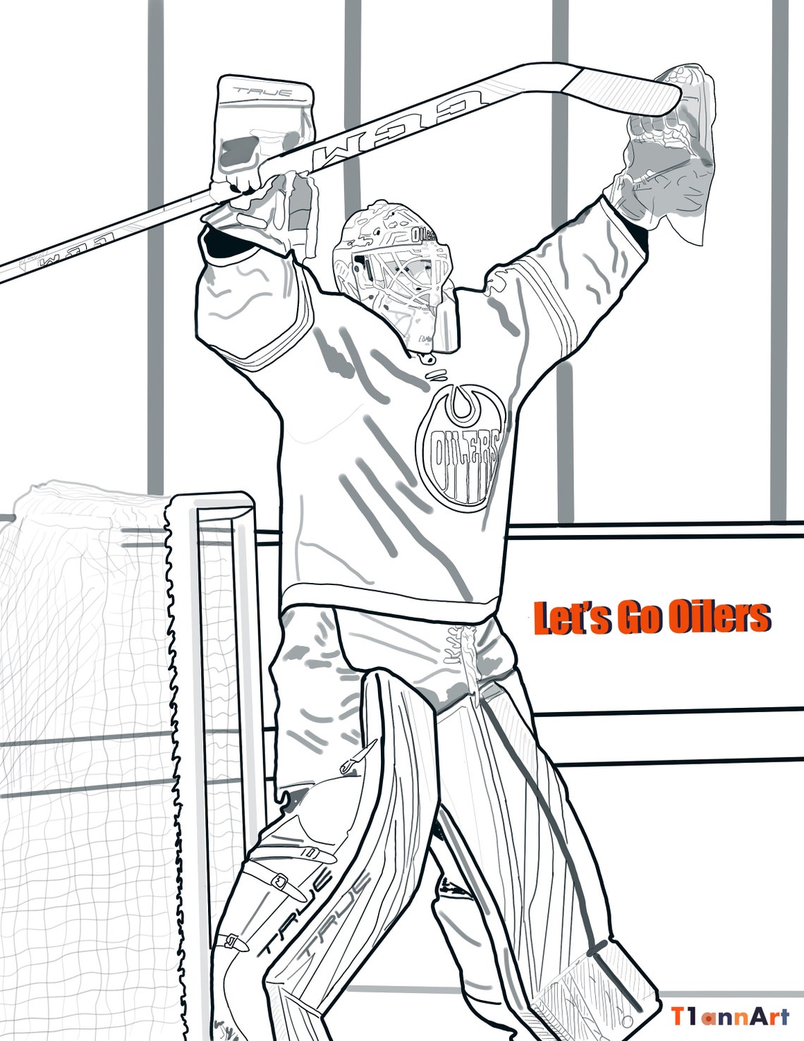 Mike Smith | Edmonton Oilers | Coloring Pages | Kids | Children ...