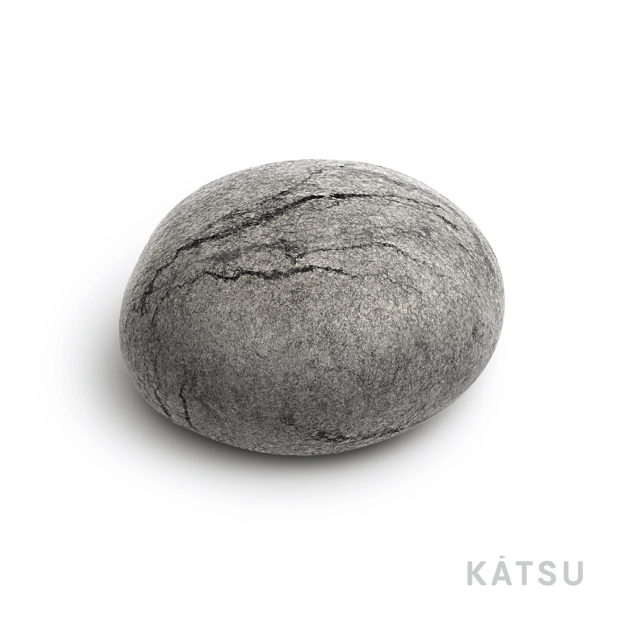 Wool Stone Pouf Ottoman Floor Cushion Wool Pillow Rock - Etsy