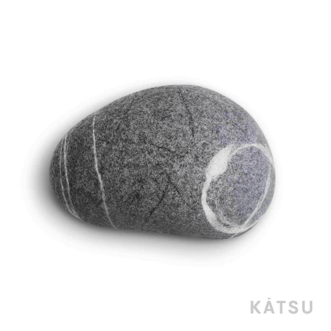 Natural Felted Wool. Soft Stone-pouf. Model celtic Stone. - Etsy