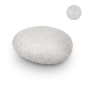 Soft Stone-pouf KATSU, Model solid. Natural Felted Wool. Like Real ...