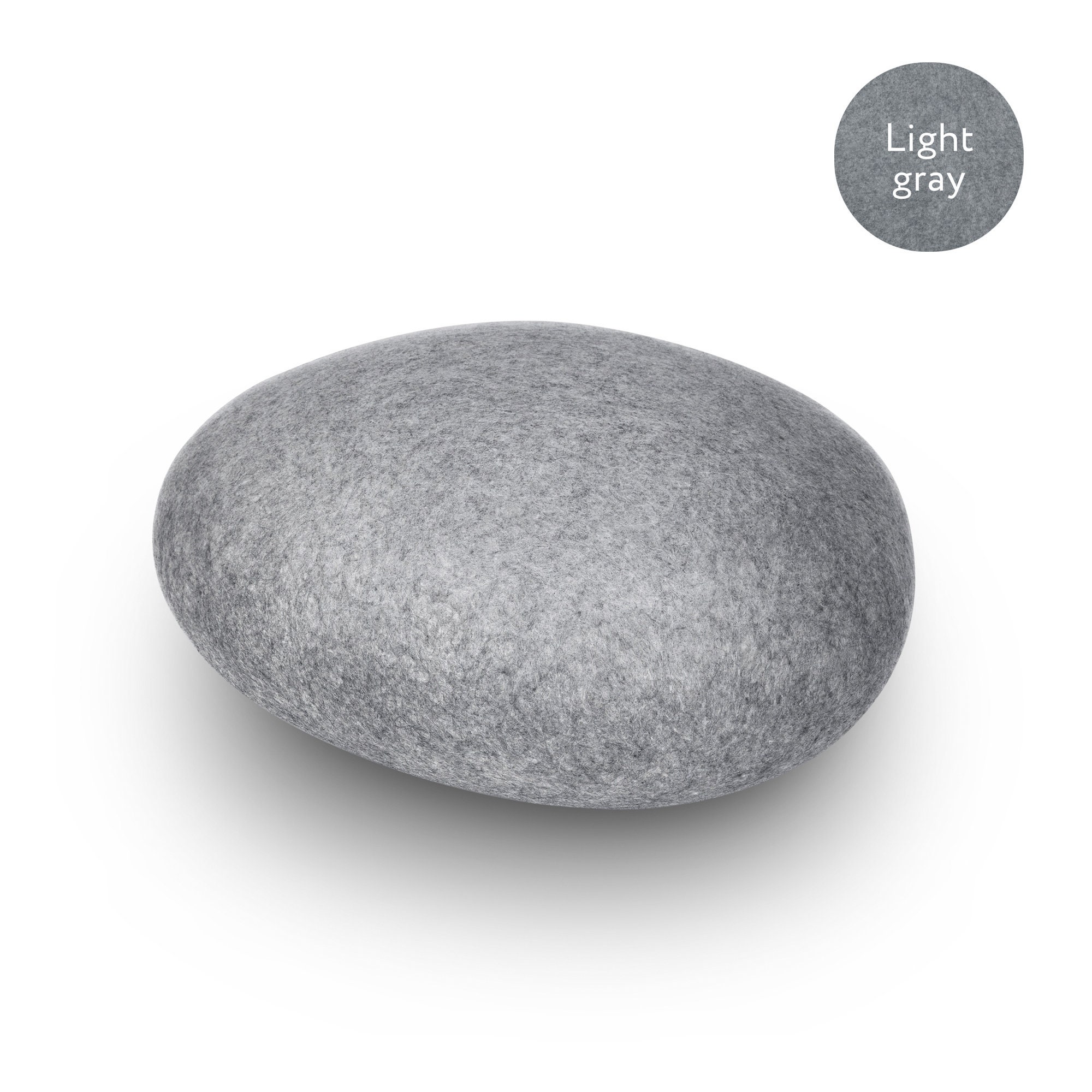 Natural felted wool. Soft stone-pouf. Model Solid. Like real rocks and ...