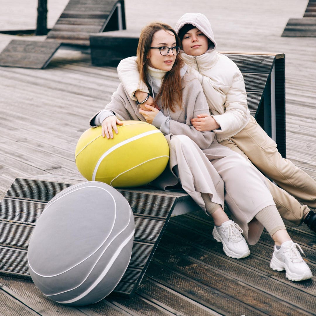 Outdoor Pouf Ottoman KATSU, Model "devon", Water-resistant, Wear ...