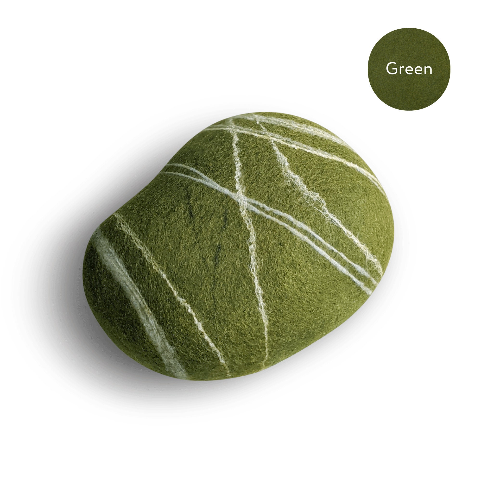 Natural felted wool. Soft stone-pouf. Model *Scandinavian Stone*. Like ...