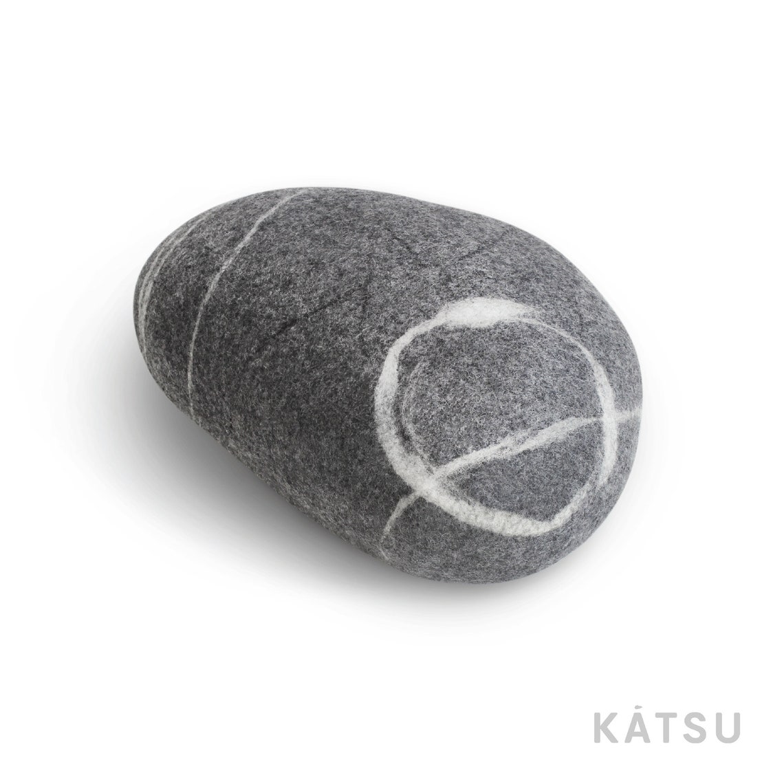 Natural Felted Wool. Soft Stone-pouf. Model celtic Stone. - Etsy