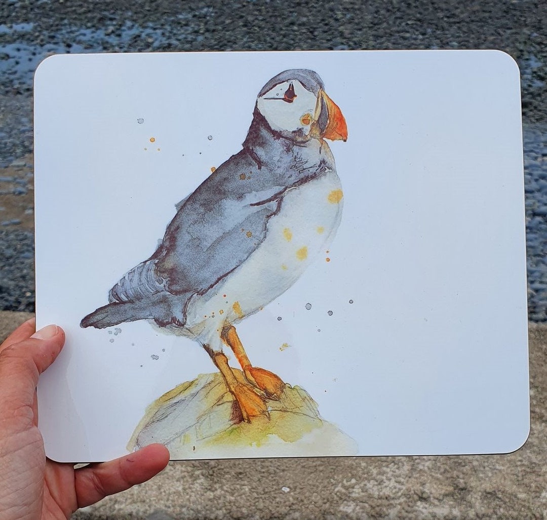 Puffin Art Placemat, Puffin Table Mat, Table Decor, Table Centrepiece ...