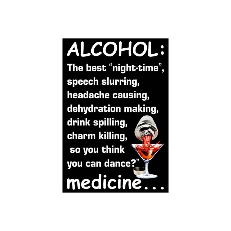Alcohol Medicine Decal Funny Drinking Stickers - Etsy