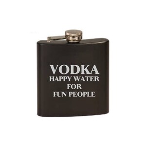 Vodka Happy Water for Fun People Drinking Flask, Vodka Drinking Flask ...