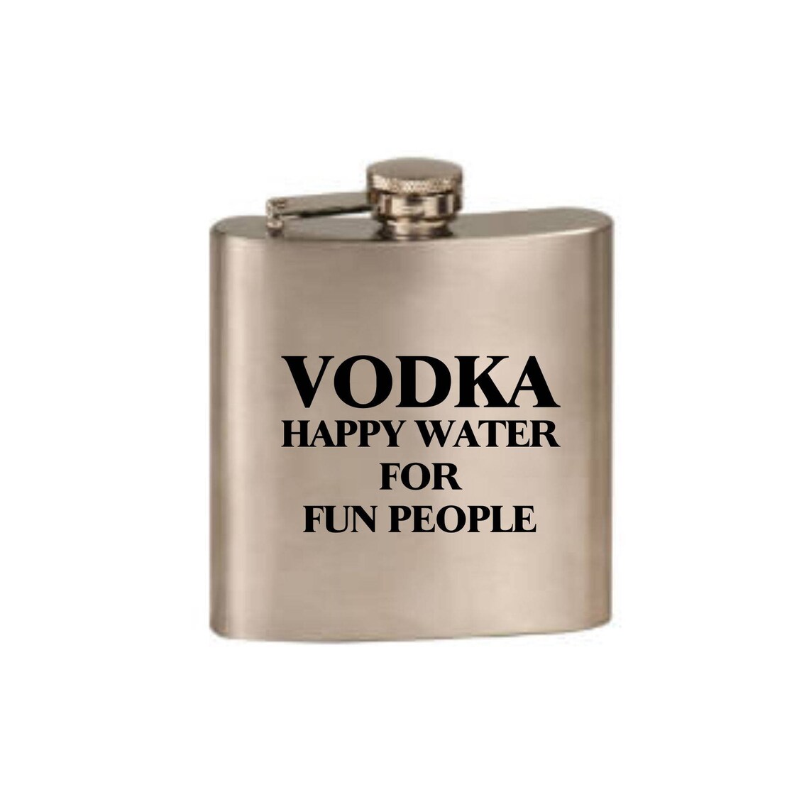 Vodka Happy Water for Fun People Drinking Flask Vodka - Etsy