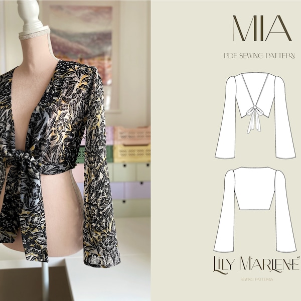 Tie Front Crop Top - Etsy