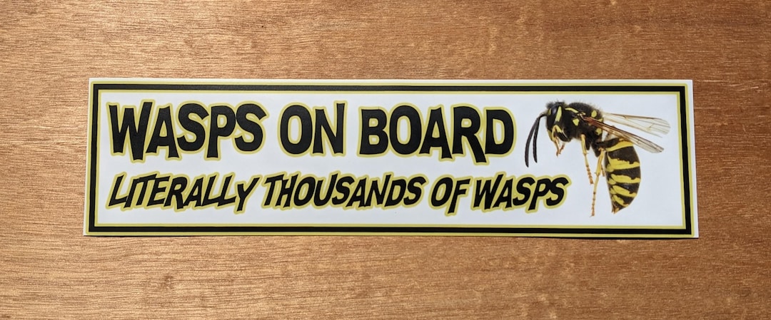 Wasps on Board Bumper Sticker - Etsy