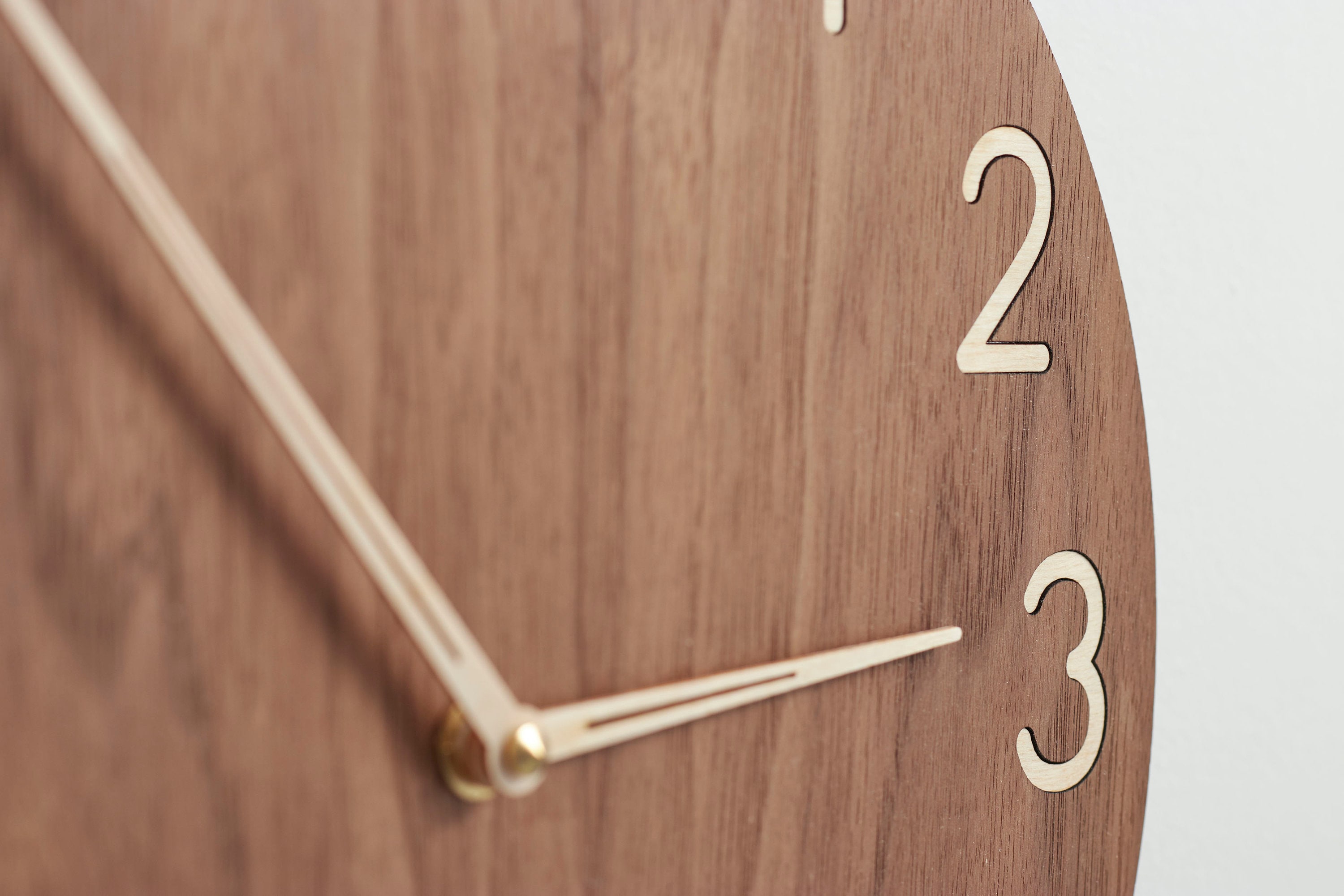 Modern Wood Wall Clock Contemporary Wooden Clock American - Etsy