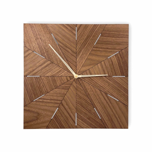 Walnut Wall Clock - Etsy
