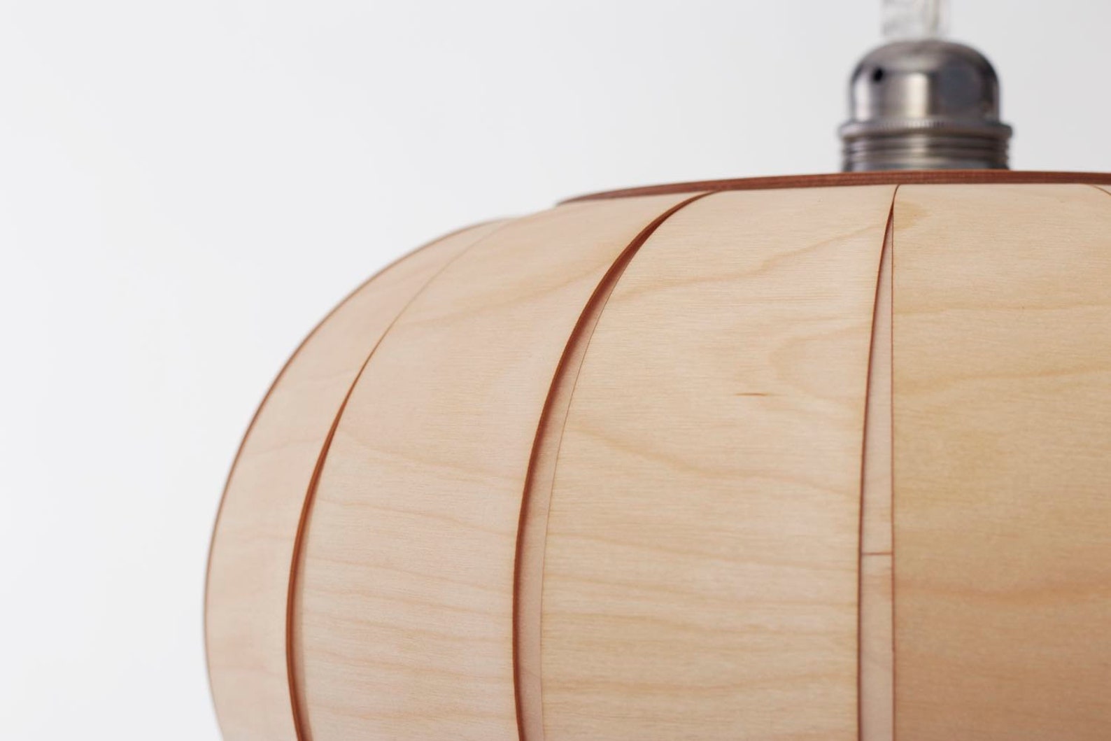 Wood pendant light Modern lamp made of birch veneer | Etsy