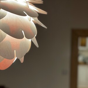 Translucent Wood Pendant Light | Mid Century Modern Light for Kitchen ...