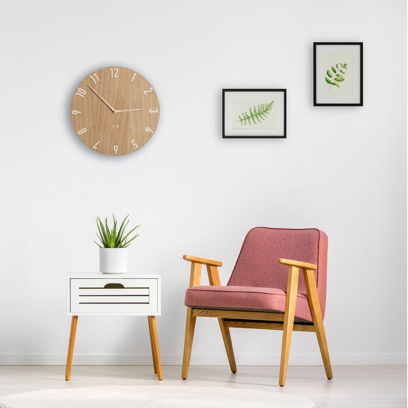 Minimalist Clock Modern Clock Design Wood Clock Wall Clock - Etsy Sweden