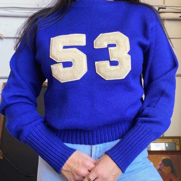 Letterman Sweater - Etsy