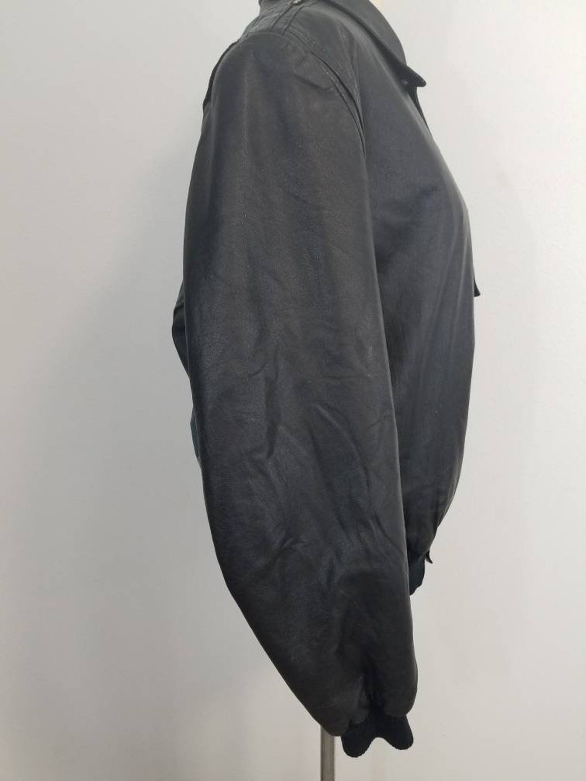 Vintage Leather Jacket / Hand Painted / Native American / Air Brush ...