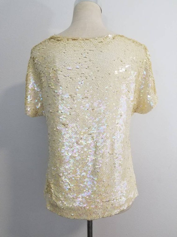 Vintage Sequin Top/ Art Deco - Gem