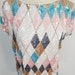 Vintage Sequin and Beaded Top/ Harlequin/ Pastel - Etsy