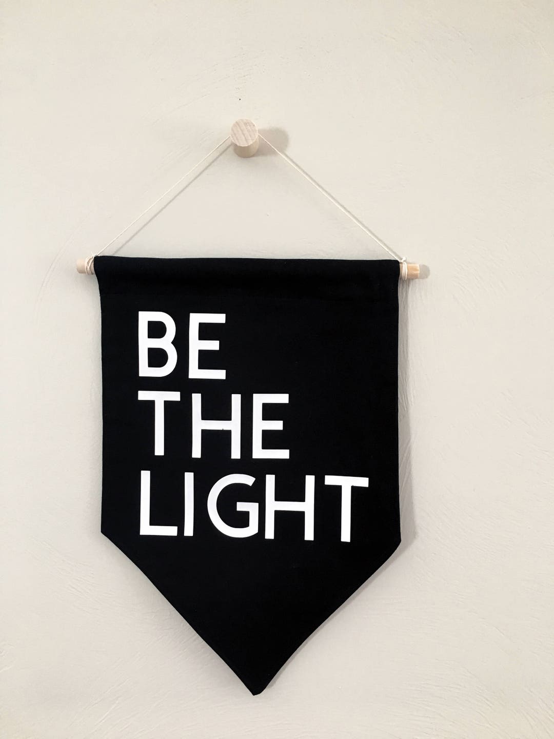Be the Light Wall Banner - Etsy