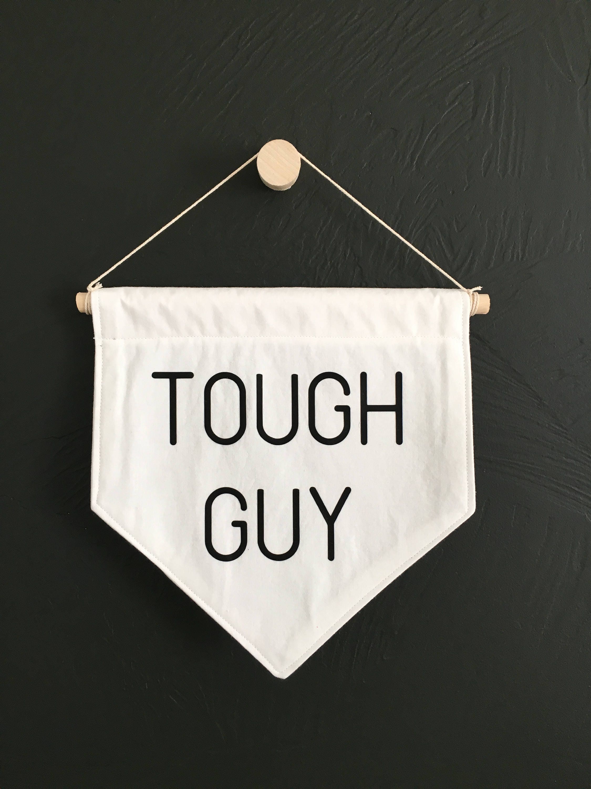 Tough Guy Wall Banner - Etsy