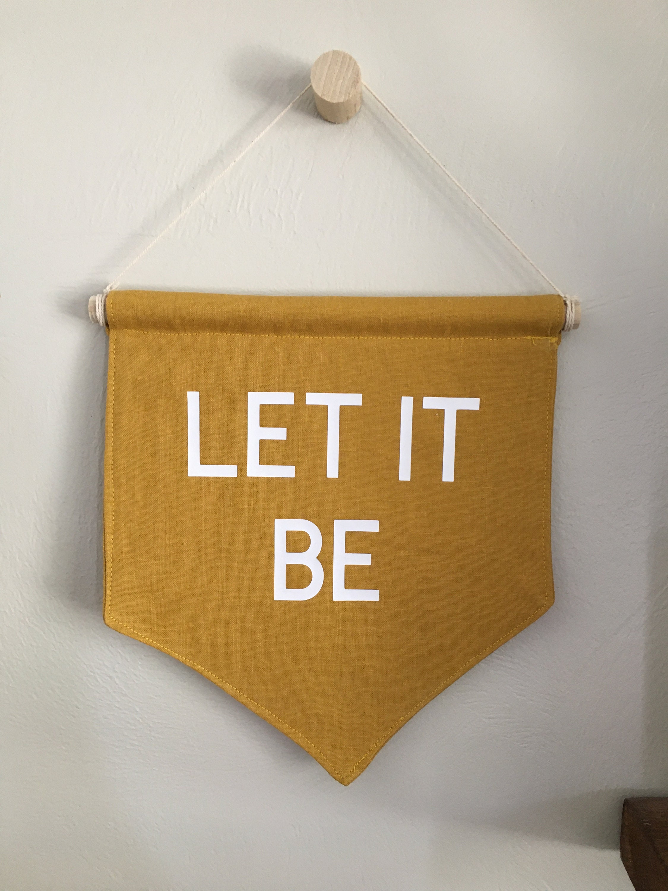 Let It Be Wall Banner - Etsy
