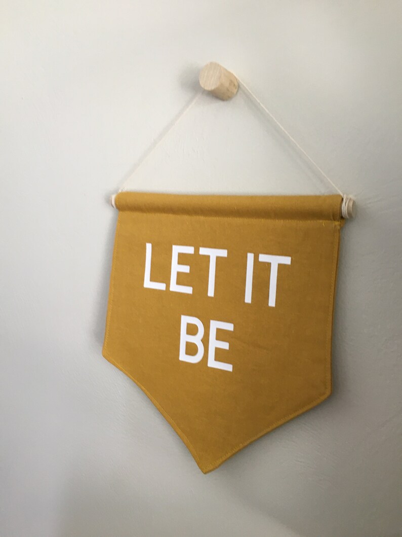Let It Be Wall Banner - Etsy