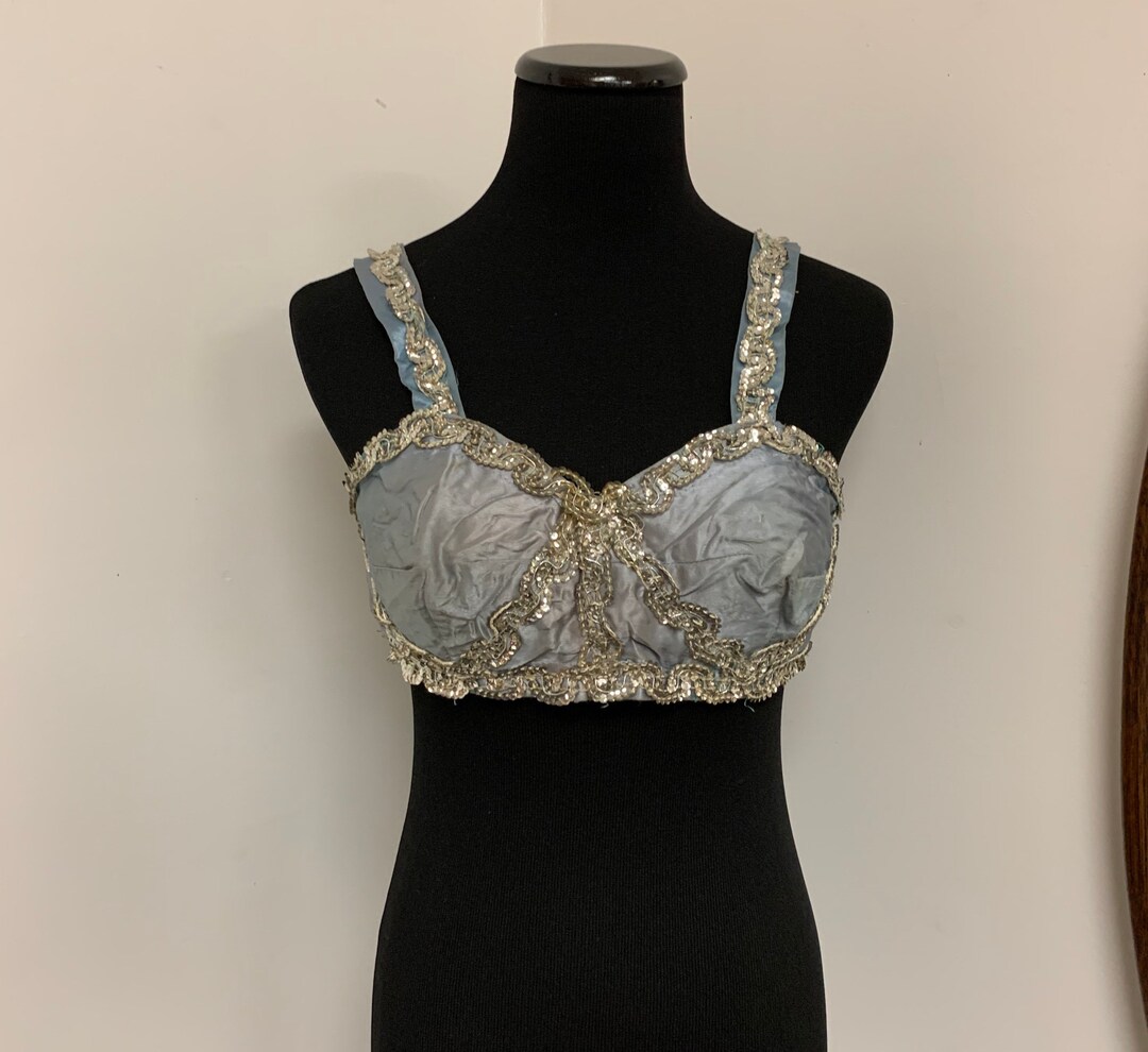 Antique 1940s Burlesque Bra Handmade - Etsy