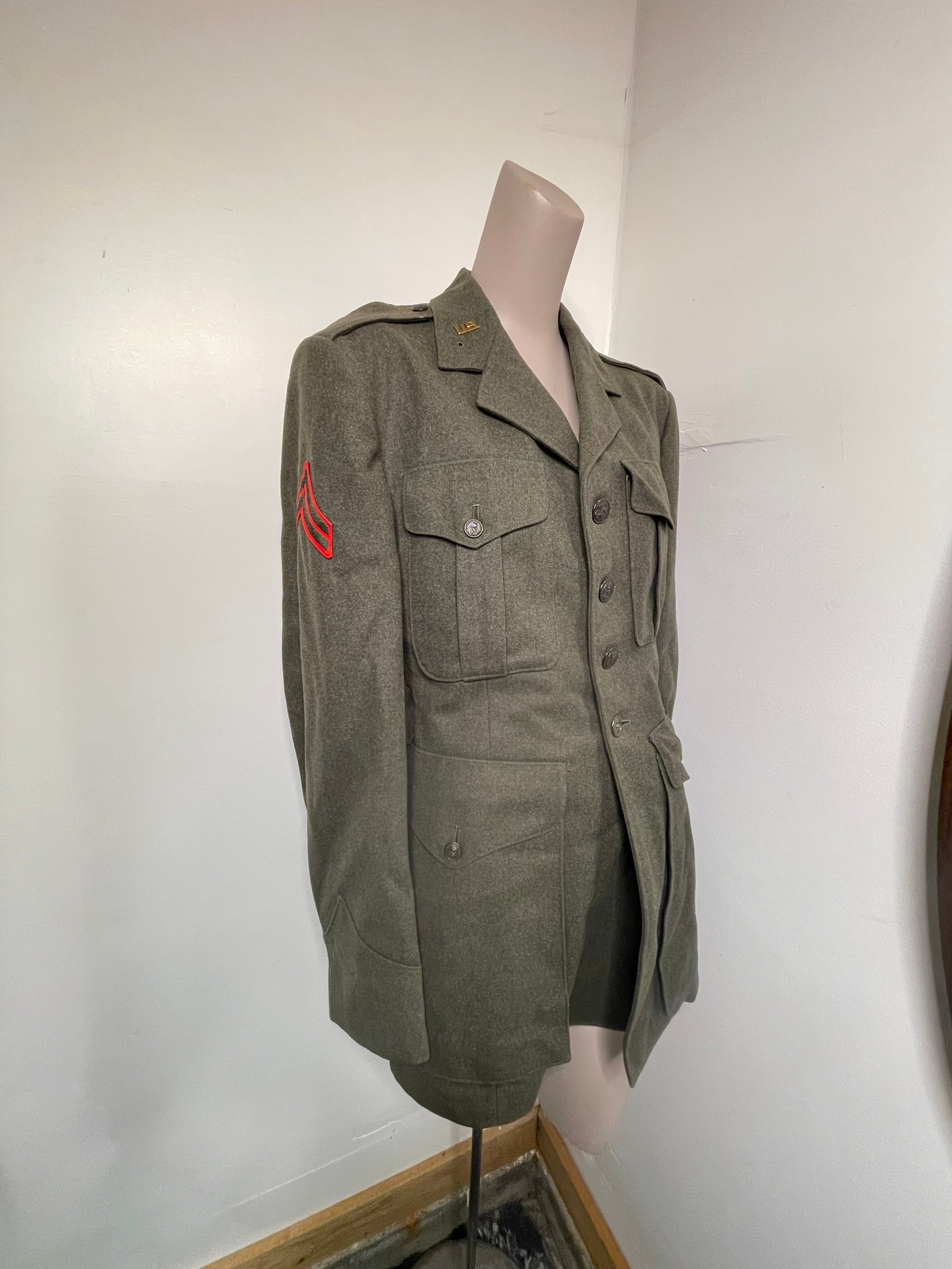 WW2 USMC Corporal Dress Uniform Jacket - Etsy